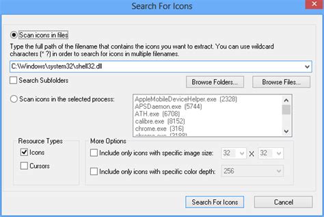 View And Extract Icons From Shell Dll In Windows Nextofwindows