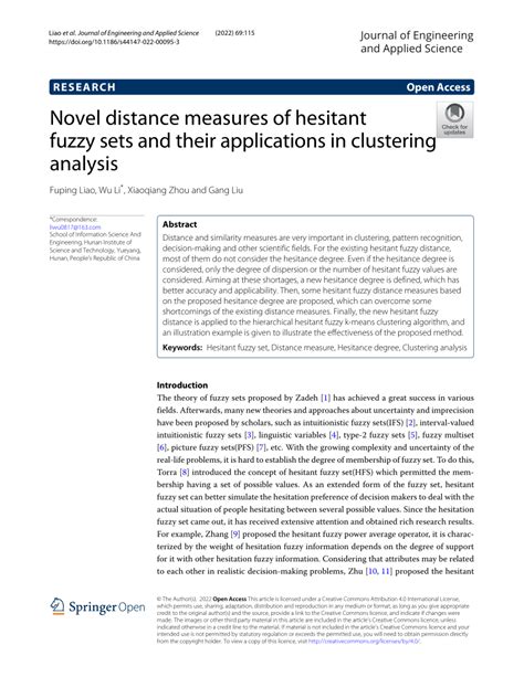 Pdf Novel Distance Measures Of Hesitant Fuzzy Sets And Their