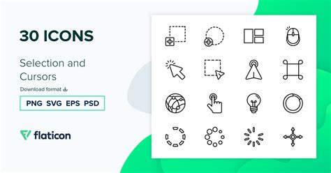 Selection And Cursors Icon Pack Black Outline Svg Icons