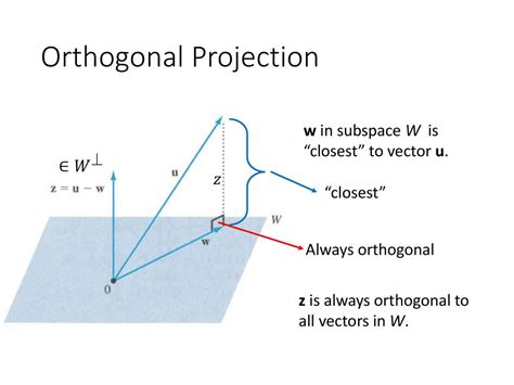 Orthogonal Projection Ppt Download