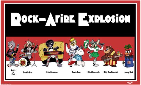 Rock Afire Explosion Chuck E Cheese Showbiz Pizza Fan Art