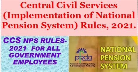 Central Civil Services Ccs Implementation Of Nps Rules 2021