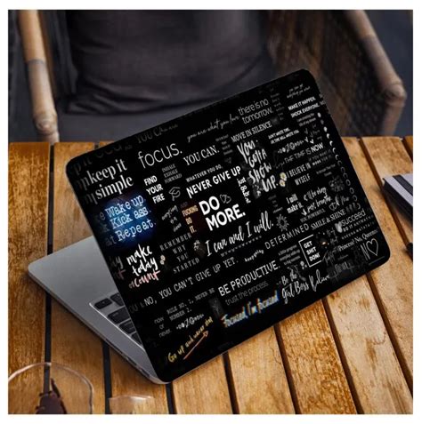Motivational Quotation Do More Motivational Quote Laptop Skin Vinyl