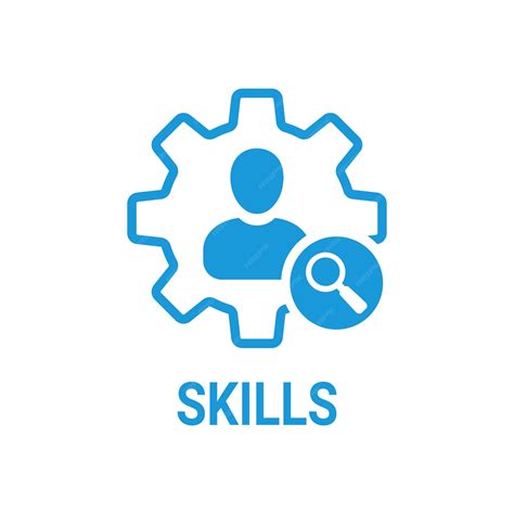 Premium Vector Skills Icon With Research Sign Skills Icon And Explore