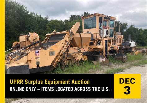 Uprr Surplus Equipment Auction — Blackmon Auctions
