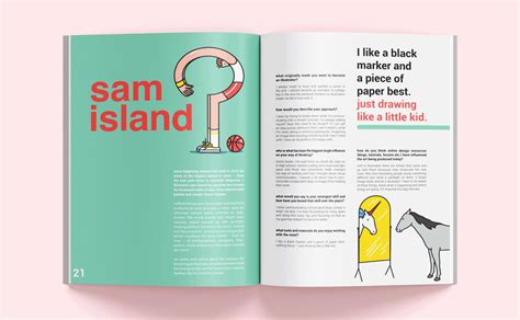 Magazine Interview Layout Design Swiss Style Behance