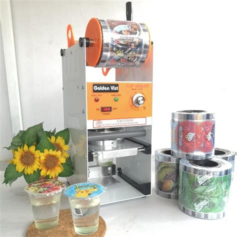 Jual Mesin Cup Sealer Golden Vist D8 Mesin Press Gelas Minum 12 22