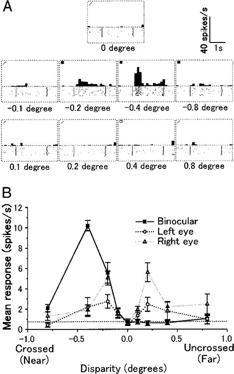 An Example Of The Responses Of A Disparity Selective Inferior Temporal Download Scientific
