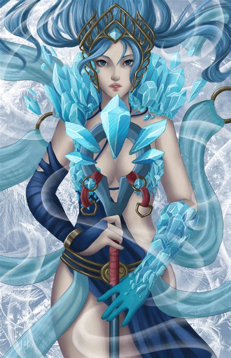 League Of Legends Frost Queen Janna By Mooglesorbet On Deviantart
