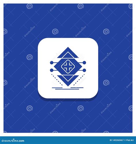 blue round button for computing data infrastructure science