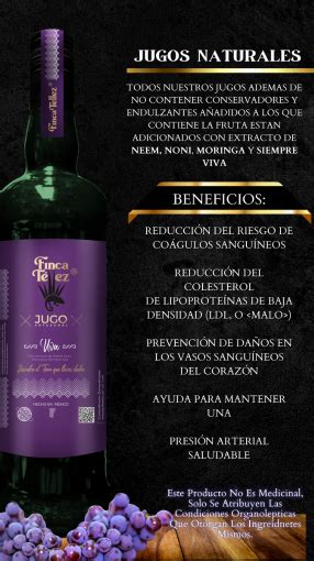 Jugo Natural Uva Mezcal Con Alacrán