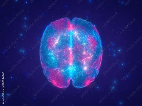 Neurons Relaying Electrical Signals Within Digital Brain Using Deep
