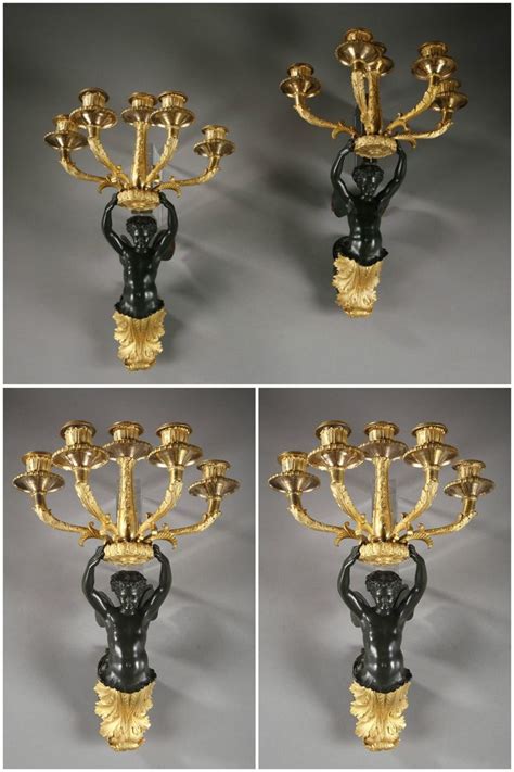 Six Charles X Sconces With Cupids 1820