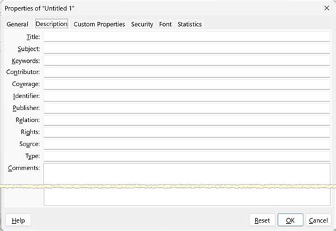 Libreoffice 24 2 Will Include Additional Meta Data Fields For Documents