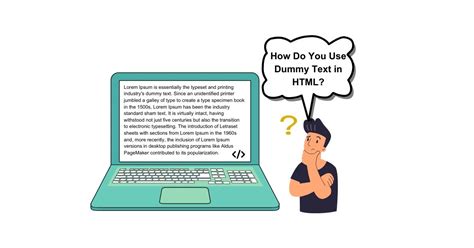 how do you use dummy text in html lipsum hub
