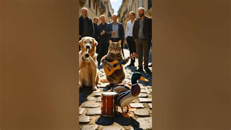 The Cutest Band Ever Cat Dog And Duck Cute Ia Cat Dog Duck Youtube