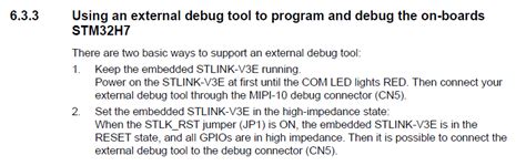 External Stlink V2 Connection To Nucleo Stm32h723z