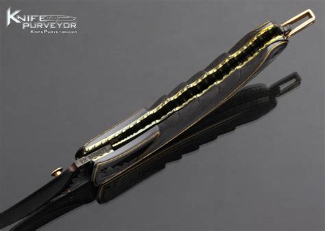 Van Barnett Custom Knife Sole Authorship Engraved And Damascus