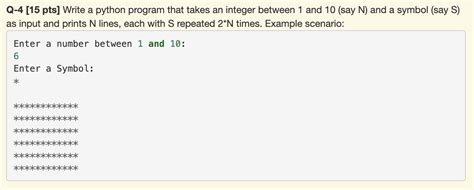 Solved Q 4 15 Pts Write A Python Program That Takes An