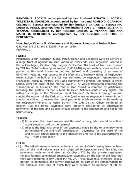 Locsin Vs Valenzuela Case Digest Pdf Interest Environmental Law