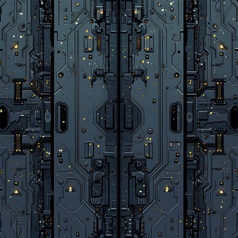 Premium Ai Image Design Of Circuit Circuit Inspired Passageways With Embedded Screens I Frame