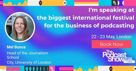 Professor Mel Bunce On Linkedin Im Speaking At The Podcast Show 2024