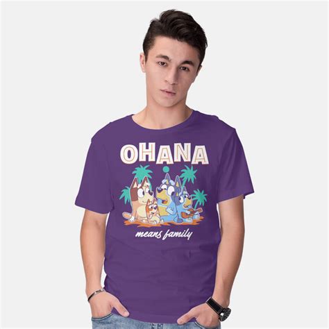 Bluey Ohana Mens Basic Tee Naomori By Teefury