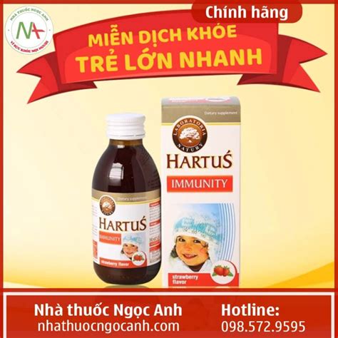 Thuốc Hartus Immunity uống lúc nào giá bao nhiêu mua ở đâu
