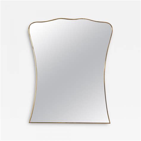 Brass Mirror Frame Mirror Italy C1950