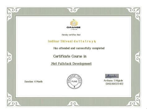 Shivani Indlkar On Linkedin I Have Completed Net Fullstack