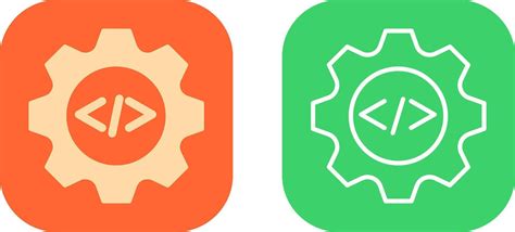 coding gear icon design 43075774 vector art at vecteezy