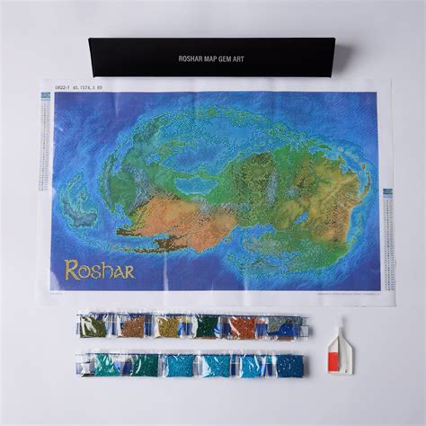 Roshar Map Gem Art Bestdragonsteelbooks
