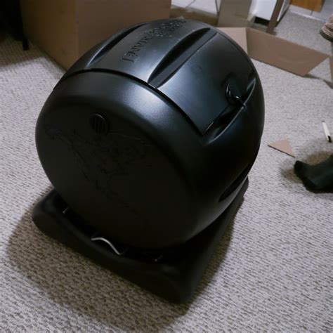 Rotating Compost Bin 17 Gal Black Envirocycle K