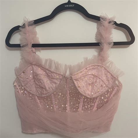 Dyspnea Pink Princess Tulle And Sequin Corset Love Depop