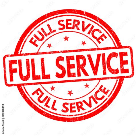 Full Service Sign Or Stamp Stock Vector Adobe Stock