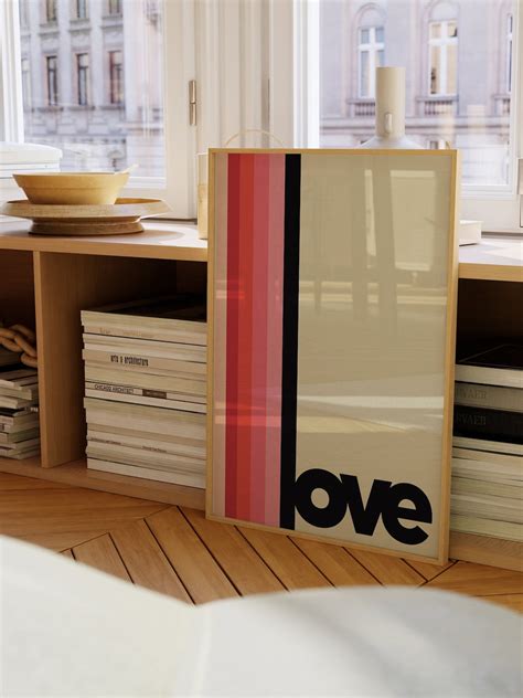 Love Modern Wall Decor Love Print Trendy Poster Valentines Day