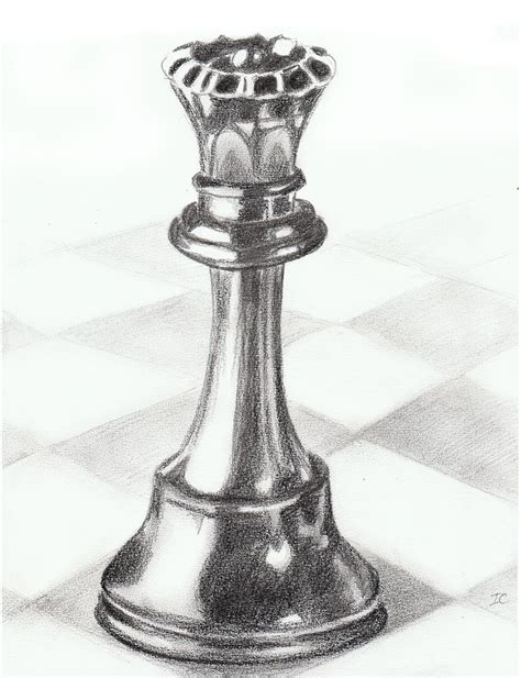 Queen Chess Piece Outline
