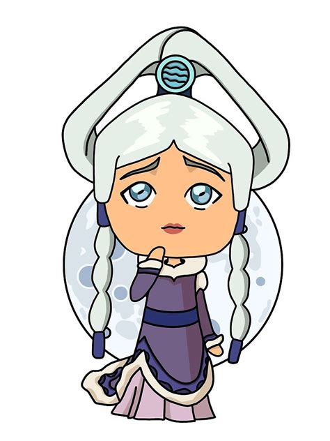 Avatar Yue My Girlfriend Turned Into The Moon Canvas Print For
