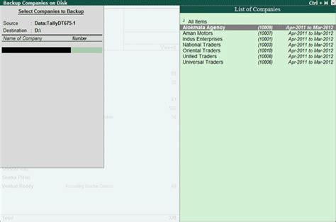 Backup Of Data From Tally Server 9