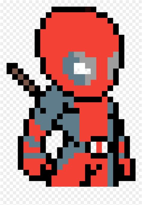 Deadpool Pixel Art Clipart 4233528 Pinclipart