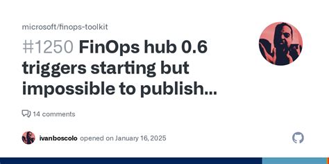 FinOps Hub Triggers Starting But Impossible To Publish The ADF Not Related To Time Zone