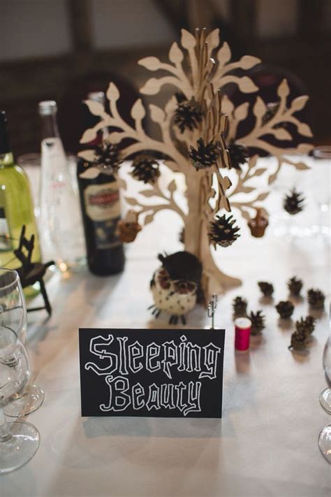 Disney Theme Wedding Table Centre Pieces Sleeping Beauty Disney