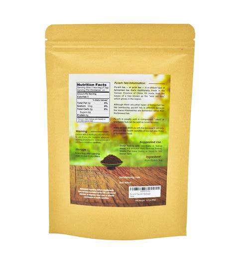 Puerh Tea 60 Teabags 3 2oz Krittiya Garden World