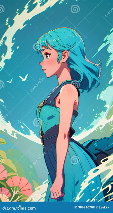 Hermosa Hadas Hadas Hadas Leyenda Del Cuento Del Libro Maiden Sea Stock de ilustración