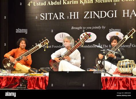 Chhote Rahimat Khan With Twin Young Brothers Shafique Khan And Rafique Khan Perform At Sitar Hi