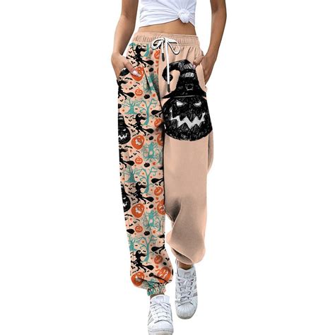 Fiddy Loungepants Lässige Lockere Halloween Hose Mit Weitem Bein