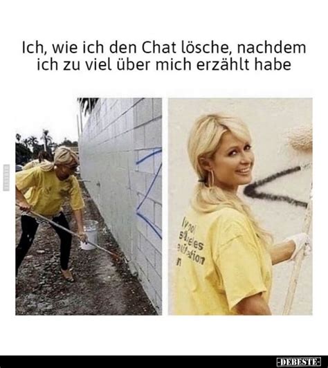 Ich Wie Ich Den Chat Lösche Nachdem Ich Zu Viel über Mich Erzählt