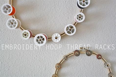 Embroidery Hoop Thread Rack Yellow Spool