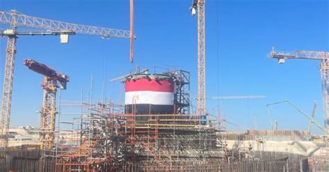 شاهد بالصور مراحل تركيب مصيدة قلب المفاعل النووى الثانى بالضبعة