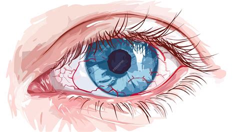 Corneal Herpes Epithelial Eye Disease Vector Illustration Premium Ai
